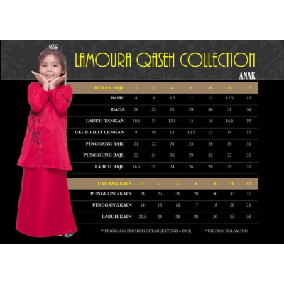BAJU KURUNG LAMOURA QASEH COLLECTION Emerald Green 1yrs | PGMall