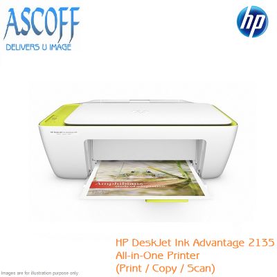 HP DeskJet Ink Advantage 2135 All-in-One Printer (Print / Copy / Scan ...