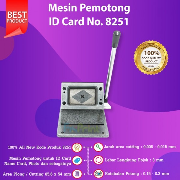 Mesin Plong Pemotong ID Card Alat Potong PVC Cutter Instant 85.6x54mm ...