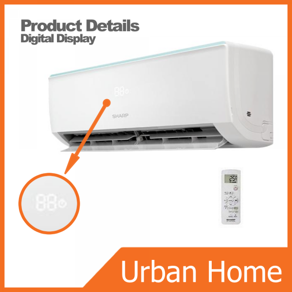 SHARP Air Conditioner 1.0HP/1.5HP R32 Non Inverter (AHA9XCD / AHA12XCD) AHA12XCD (1.5HP) | PGMall
