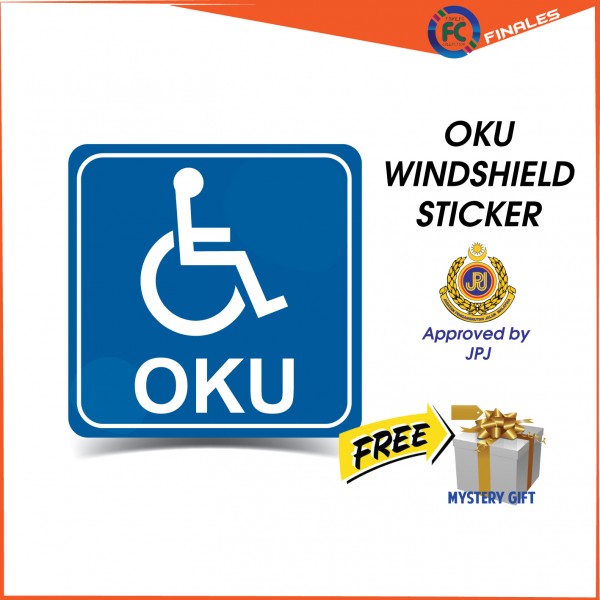 OKU Sign Windshield Sticker OKU Car Sign OKU Windscreen Sticker OKU ...