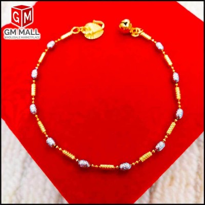 Emas Korea Jewellery - Gelang Tangan Bebola Mix Bujur Gold Plated (EK ...