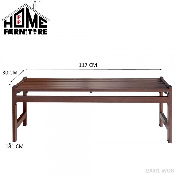 PP HOME Wooden Bench chair/ Sofa bed/ Garden bench/ Waiting chair/ Long ...