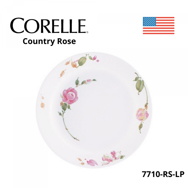 Corelle Loose Country Rose 26cm Rim Dinner Plate (7710-RS-LP) Floral ...