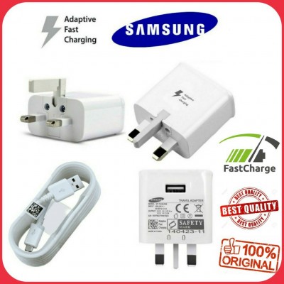 SAMSUNG 15W 2.0 Fast Charging Charger NOTE2,3,4,5 S5,6,7,8...[ 6 MONTHS ...