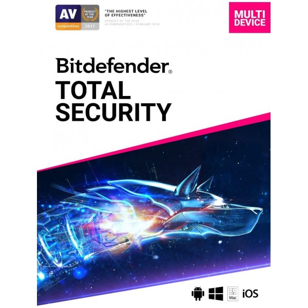 BitDefender Total Security Multi Device - 3 Devices 3 Years | PGMall