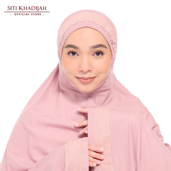 Siti Khadijah Telekung Modish Rosie in Salmon Salmon M | PGMall