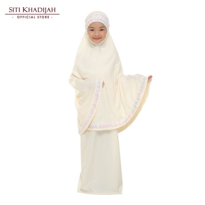 Siti Khadijah Telekung Cilik Samira in Soft Yellow Yellow XXS | PGMall
