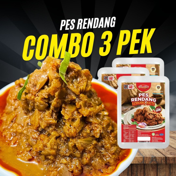 SET COMBO 3 PES RENDANG SUMATRAA (READY-TO-COOK) Makanan Instant Food ...