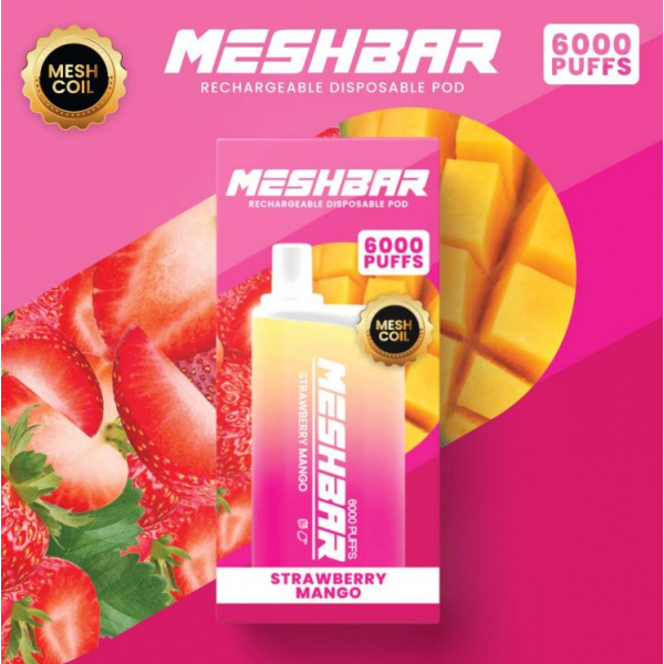 MESH BAR 6000 PUFFS DISPO WATERMELON LYCHEE | PGMall