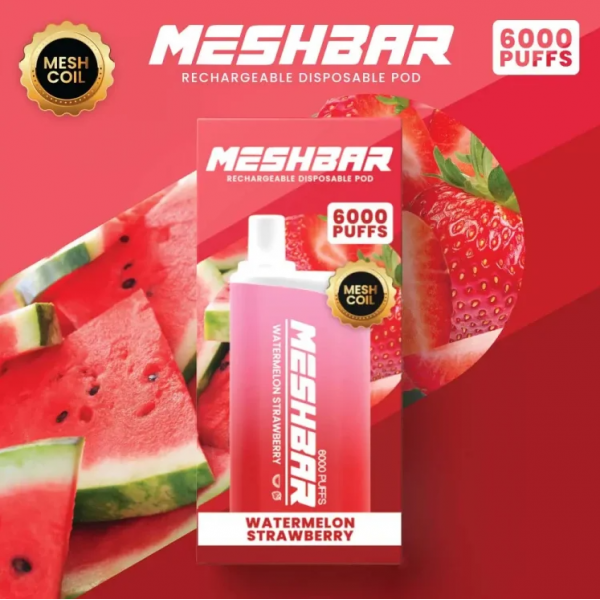 MESH BAR 6000 PUFFS DISPO WATERMELON LYCHEE | PGMall
