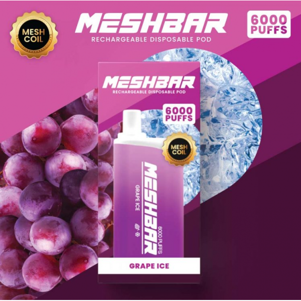MESH BAR 6000 PUFFS DISPO WATERMELON LYCHEE | PGMall