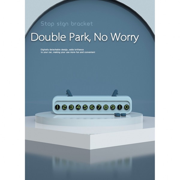 Stop Sign Bracket Temporary Parking Number Plate Double Park No Worry ...