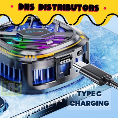 Mobile Phone Radiator Cooling Fan Freezing Phone/Tablet Cooler For PUGB ...