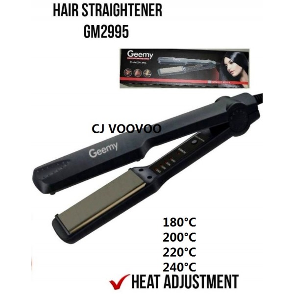 Hair Straightener Professional Iron Rambut GM-2995 GM2995 Geemy ...