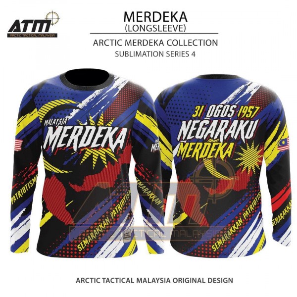 Sublimation printed microfiber eyelet jersey T shirt Merdeka baju ...