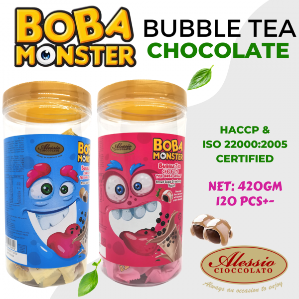 [Alessio Cioccolato] Boba Monster Bubble Tea Chocolate / Milk Tea ...