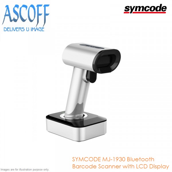 SYMCODE MJ-1930 Bluetooth Barcode Scanner with LCD Display | PGMall