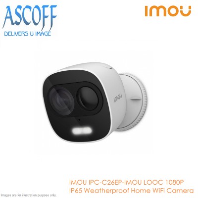 IMOU IPC-C26EP-IMOU LOOC 1080P IP65 Weatherproof Home WiFi Camera White ...