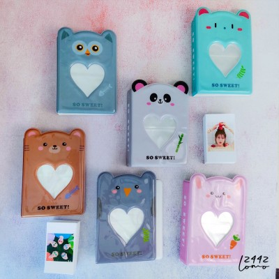 Ready Stock Cute Love Frame Animal Album LOMO CARD / 2R Photo Album ...
