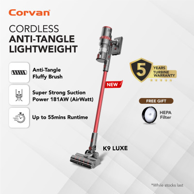 Corvan Anti-tangle Cordless Vacuum Cleaner K9 Pro/ K9 Luxe K9 Pro | PGMall