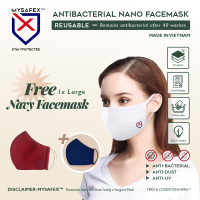 MYSAFEX™ Reusable & Washable Antibacterial Nano Face Mask -Customize ...