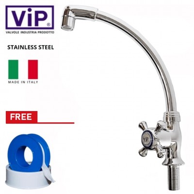 VIP 3050CR Pillar Mounted Kitchen Sink Water Tap Faucet | PGMall