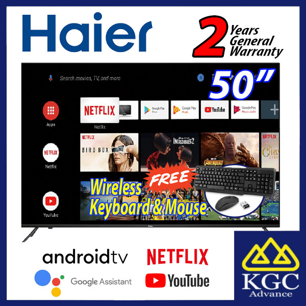(Free Shipping) Haier 50" Android 4K UHD LED TV H50K66UG [Free Wireless ...