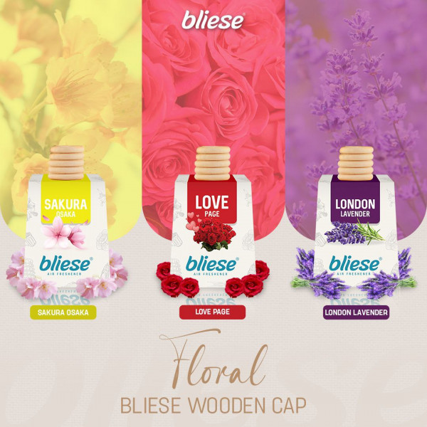 Bliese Wooden Cap Car Perfume / Pewangi Kereta Bliese AYA SOPHIA | PGMall