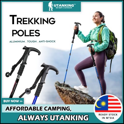 UtanKing™ Outdoor Light Weight Trekking Pole Anti-Shock Aluminium ...
