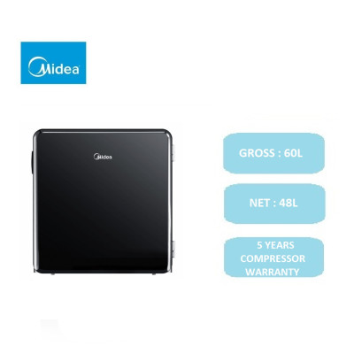 Midea 60L Mini Bar Refrigerator MDRD88FGD30 Black | PGMall