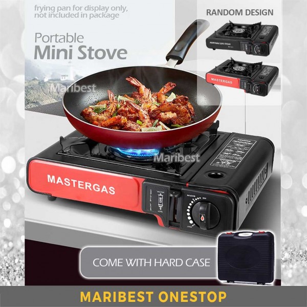 Random Outdoor Mini Stove Portable Butane Gas Burner with Carrying Case ...