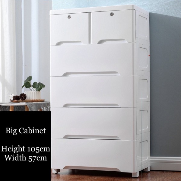 Big Plastic Cabinet Pastel Macaron 5 Decker Drawers Gradient Candy ...