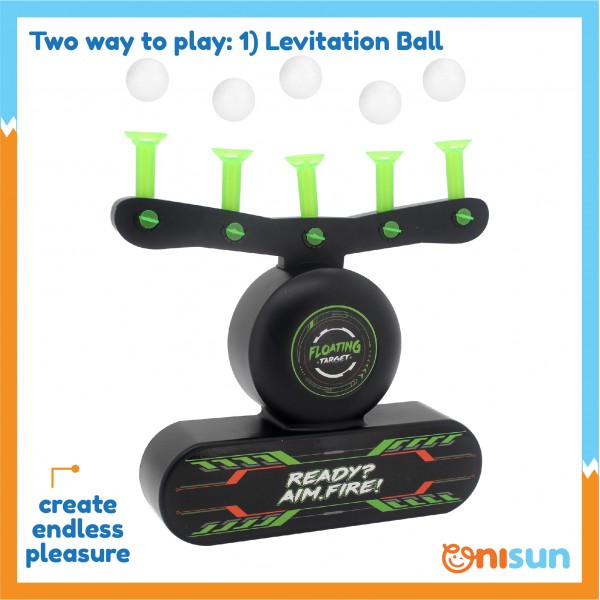 Children Electronic Dark Shoot Soft Bullet Elite Floating Ball Target ...