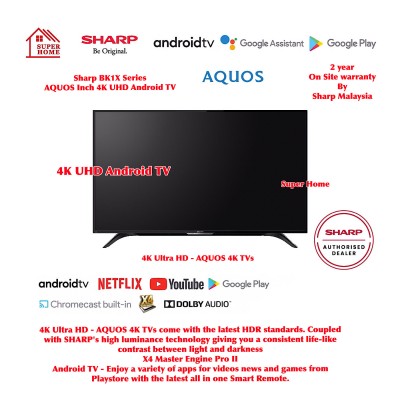 Sharp Android TV 70 inch 4K UHD Android TV Sharp 4TC70BK1X Android TV ...