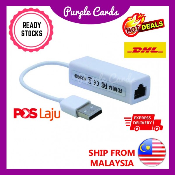 USB to RJ45 Ethernet LAN Adapter Converter / USB to Lan Converter / USB ...