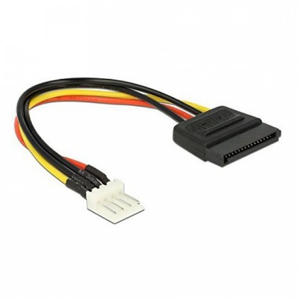 Floppy FDD 4 Pin Male to SATA 15 pin Female Power Cable | PGMall