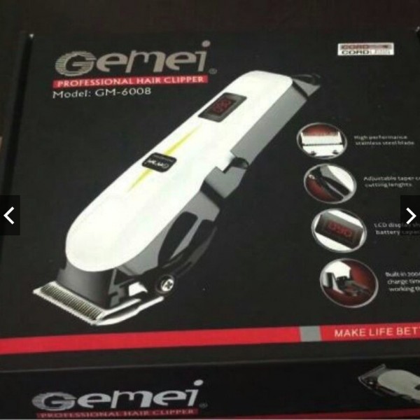 { SHOP FOR YOU} GEMEI GEEMY GM-6008 RECHARGEABLE TRIMMER FOR HAIR CUTTING/HAIR STYLE GUNTING ...