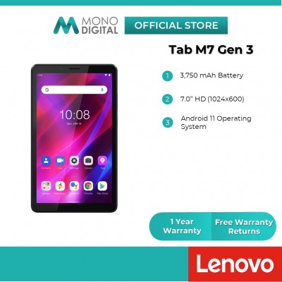 Lenovo Tab M7 3rd Gen 7" HD Android Touch Screen Tablet TB-7306 ...