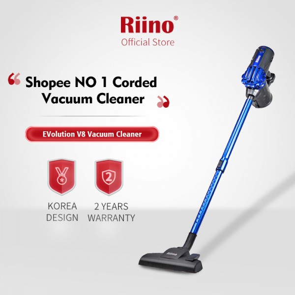 Riino EVolution V8 Super Cyclone Handheld Vacuum Cleaner - 585F Blue ...