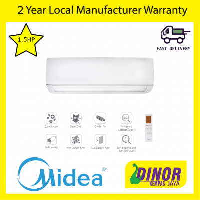Midea 1.5hp R32 Non-Inverter Fairy Series Wifi Control (Optional) MSMF ...
