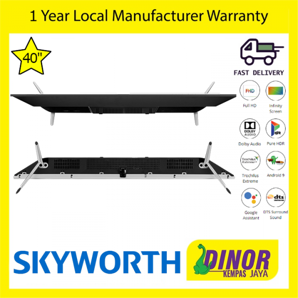Skyworth 32 / 40 Inch Full HD Android Smart LED TV 32TB7000 40TB7000 ...