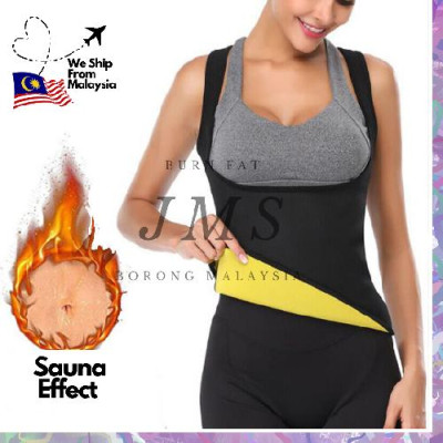 Women Neoprene Body Shaper Burn Fat Slimming Vest Black S | PGMall