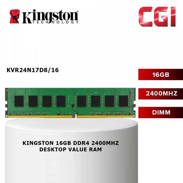 Kingston 16GB DDR 2400Mhz Desktop Value Ram KVR24N17D8/16 PGMall ...