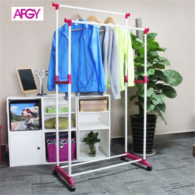 AFGY FGR 112 Flexi Double Pole Garment Rack PURPLE | PGMall