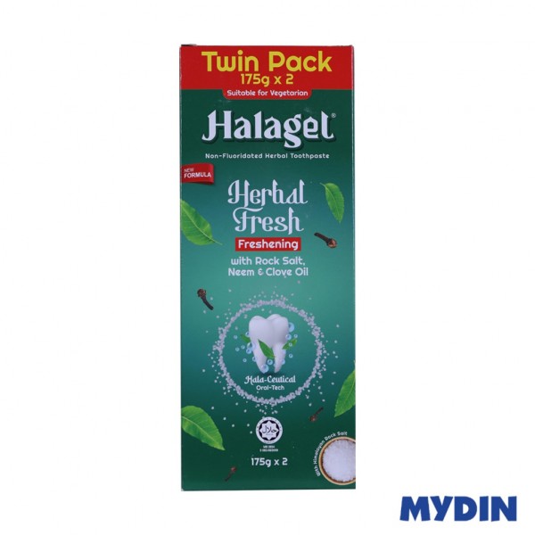 Halagel Toothpaste Herbal Green (175g x 2) | PGMall