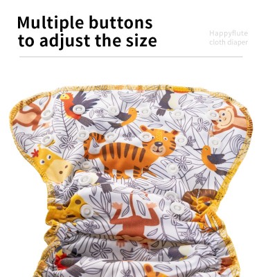 Happy Flute Organic Cotton Newborn Diapers Tiny AIO Cloth Diaper ...