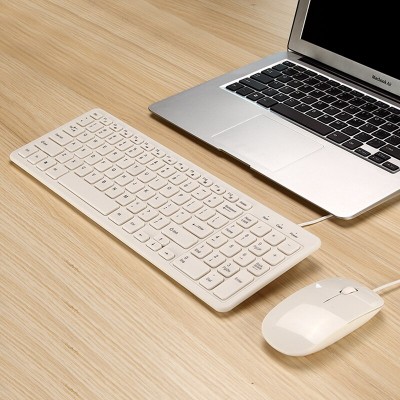 Home Office Wired Computer Keyboard Mouse Combo Ergonomic USB Desktop ...
