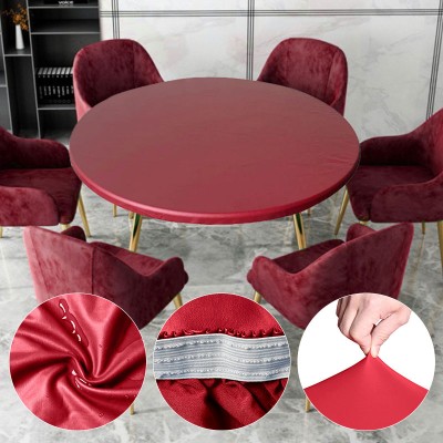 Hot Sale Round Waterproof Oil-Proof Table Cover Tablecloth For Living ...