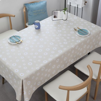 Plain Daisy Printed Tablecloth Rectangular Waterproof and Oil-proof ...